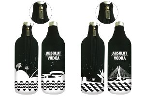 Garrafa de Absolut se veste para a folia