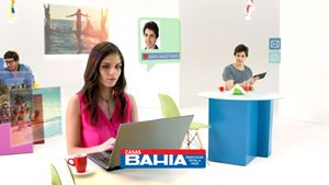 Casas Bahia com tom mais leve na TV paga
