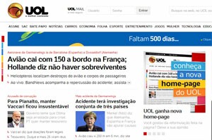 UOL apresenta nova home