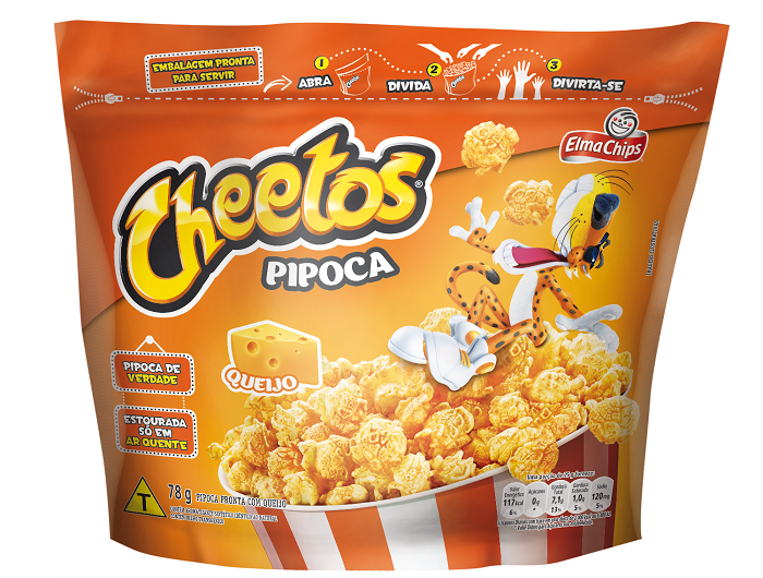 Cheetos lança pipoca pronta