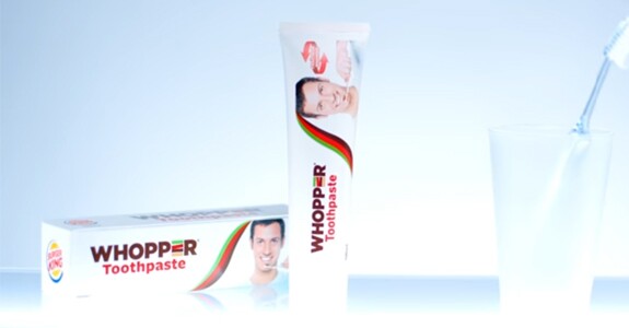 Burger King anuncia pasta de dente de Whopper na França