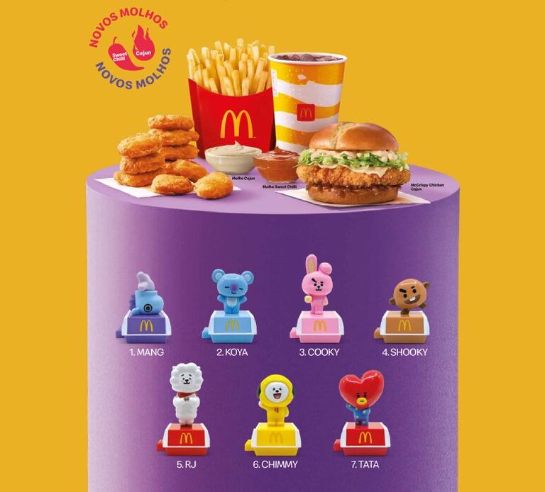 McDonald’s aposta no K-Pop e traz personagens inspirados no BTS