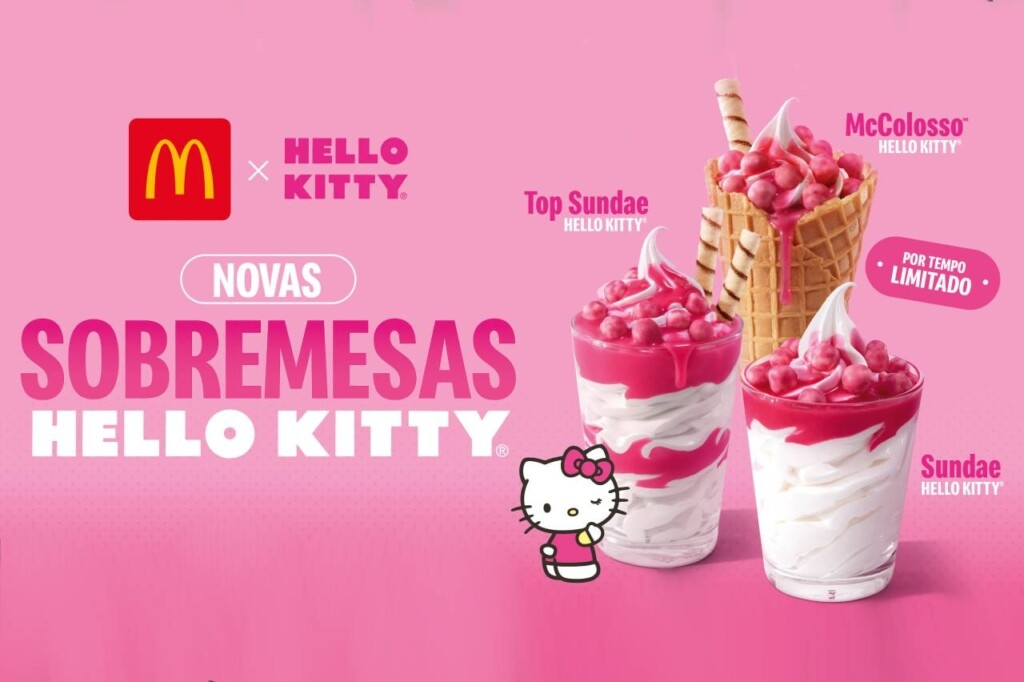 McDonald’s aposta em sobremesas da Hello Kitty